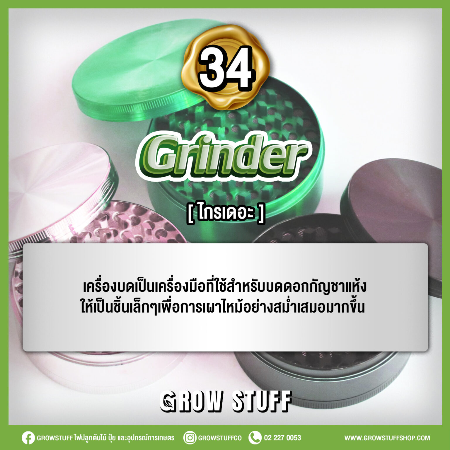 รวมคำศัพย์กัญชา ภาษาอังกฤษที่สายเขียวควรรู้ [ตอนที่ 2] - GrowStuff Shop อุปกรณ์ปลูกต้นไม้
